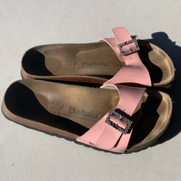 Birkenstock | Shoes | Birkenstock Pink Leather Betula Sandals W ...